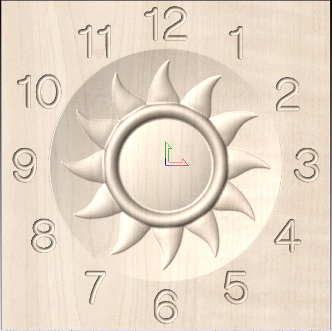 Hobby Wood Working, Wooden Wall Clock Carving, Cut File for CNC Router ...