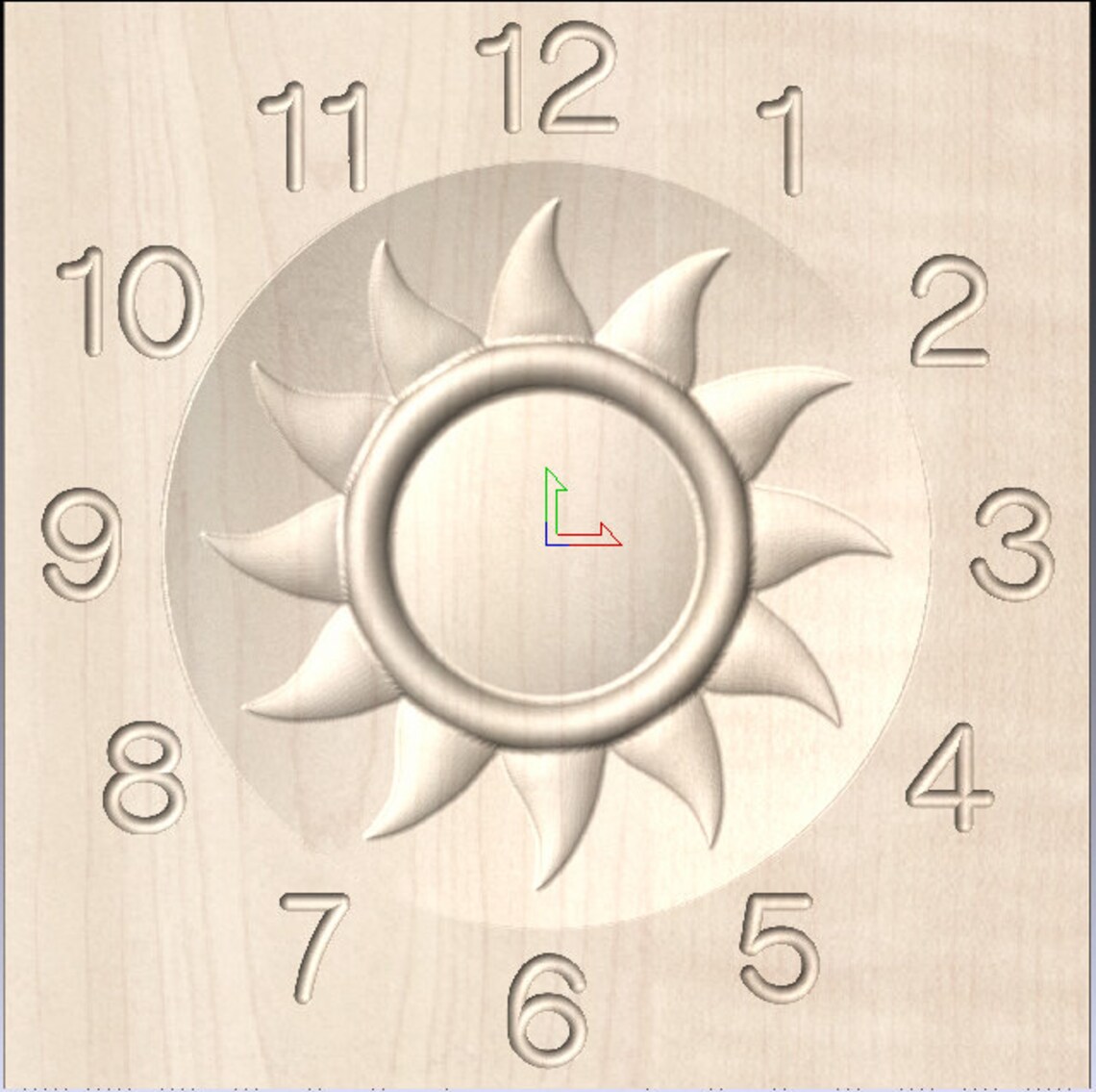 Hobby Wood Working, Wooden Wall Clock Carving, Cut File for CNC Router ...