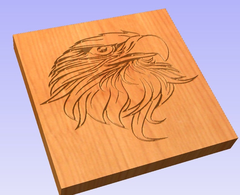 Bald Eagle 2.5 D CNC Router G Code Cut File Immediate Instant Download ...