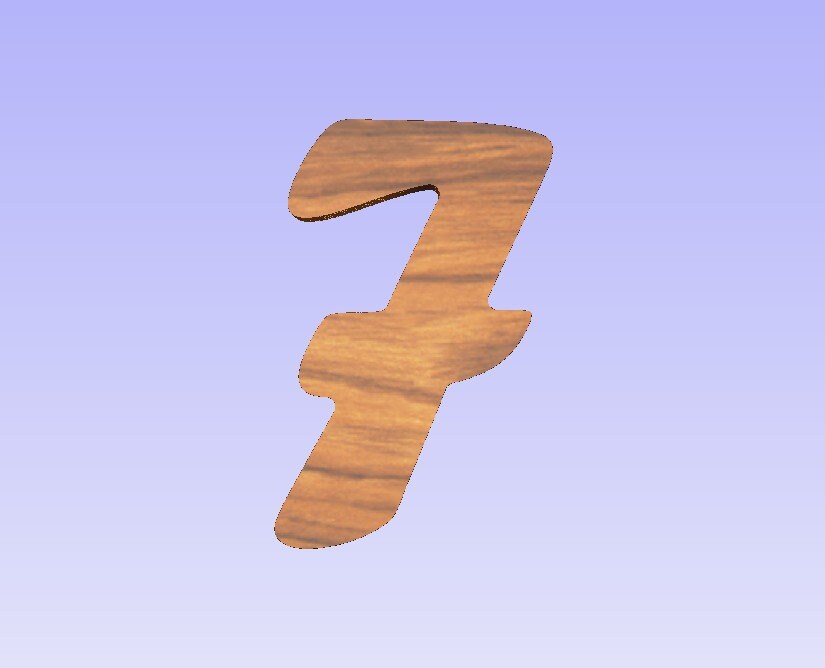 Forte Font Cut File Inch and Metric 6" 0-9 Digits CNC G Code Routers ...