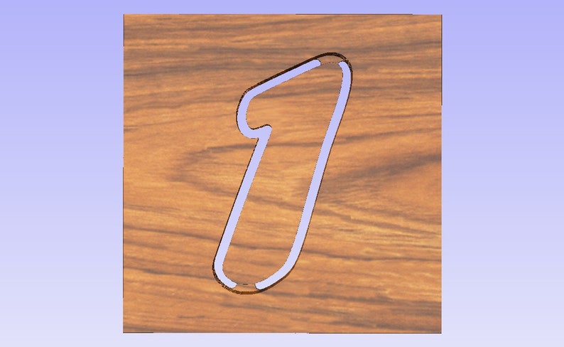 Forte Font Cut File Inch and Metric 6" 0-9 Digits CNC G Code Routers ...