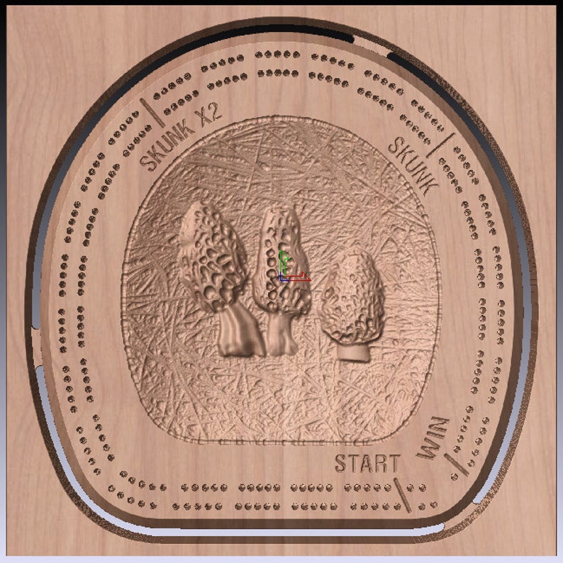 Mushroom Carving Project G Code Optimized for Mach 3 CNC Routing on ...