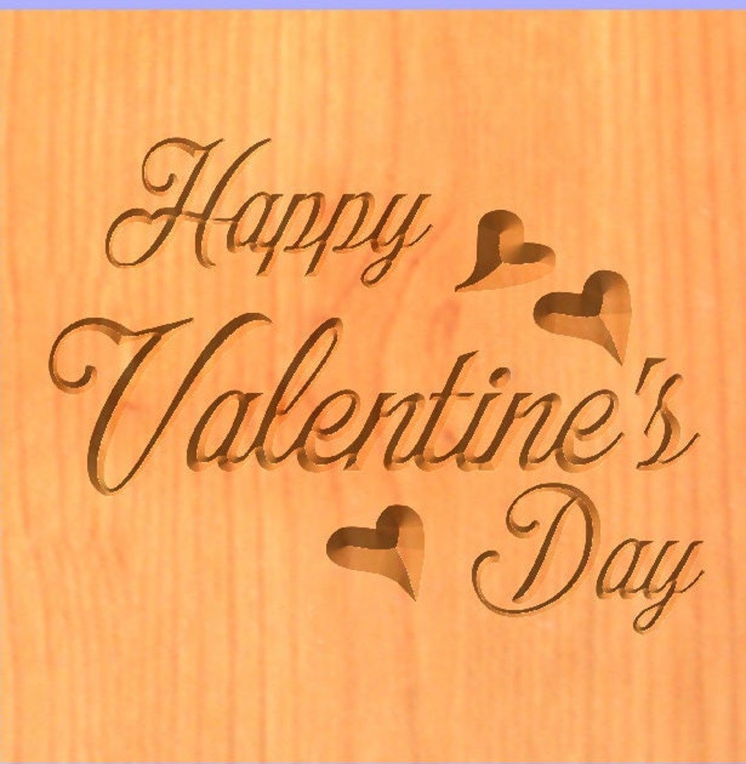 Valentines 5w" X 5h" G Code Cut File Immediate Instant Download Grbl ...