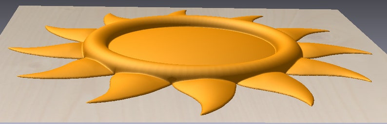 Sun CNC Wood Carving Pattern Deep Relief Model for CNC Machines 3D to ...