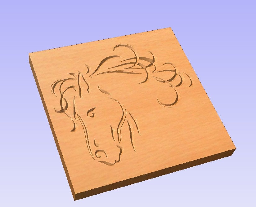 Horse 2.5 D CNC Router G Code Cut File Immediate Instant Download Good ...