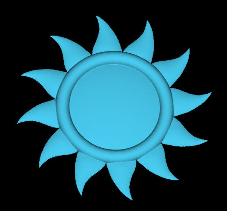 Sun CNC Wood Carving Pattern Deep Relief Model for CNC Machines 3D to ...