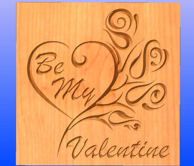 Valentines 5w" X 5h" G Code Cut File Immediate Instant Download Grbl ...