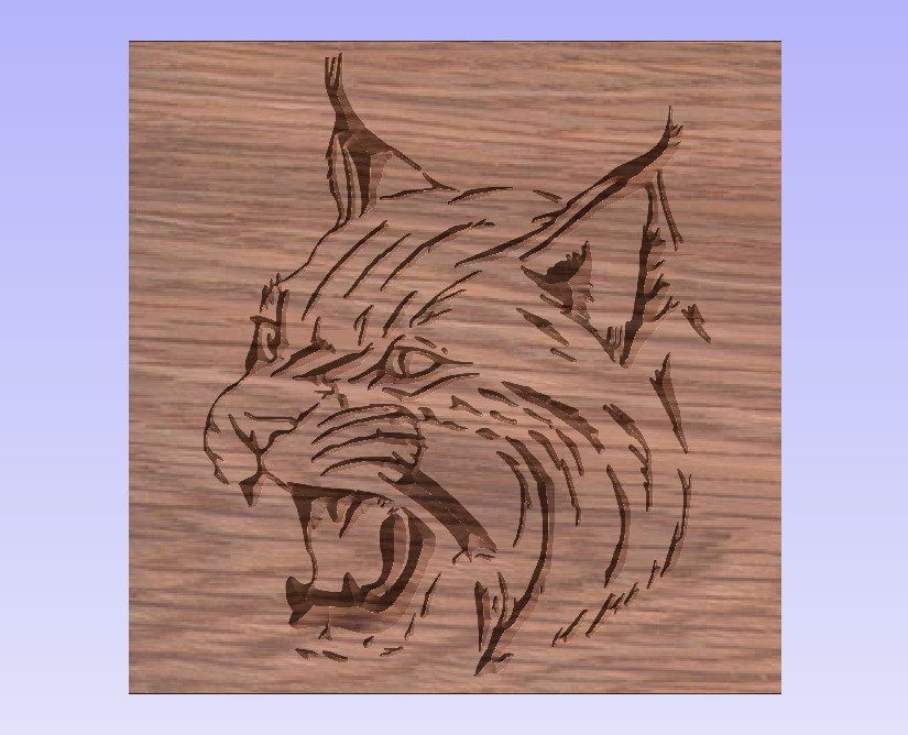 Big Cat-7 2.5 D CNC Router G Code Cut File Immediate Instant Download ...