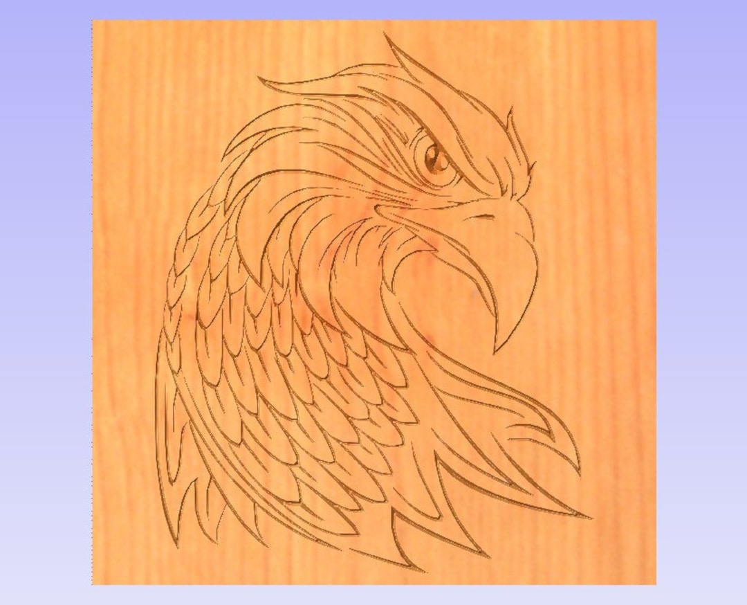 Bald Eagle 2.5 D CNC Router G Code Cut File Immediate Instant Download ...