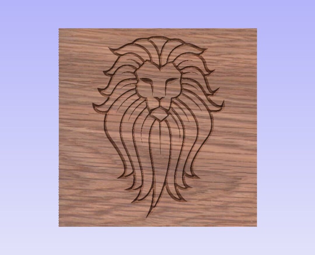 Big Cat-1 2.5 D Image CNC Router G Code Beginner Files Immediate ...