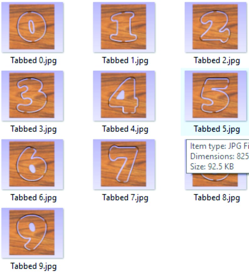 Forte Font Cut File Inch and Metric 4 CNC 6"digits & Punctuation ...