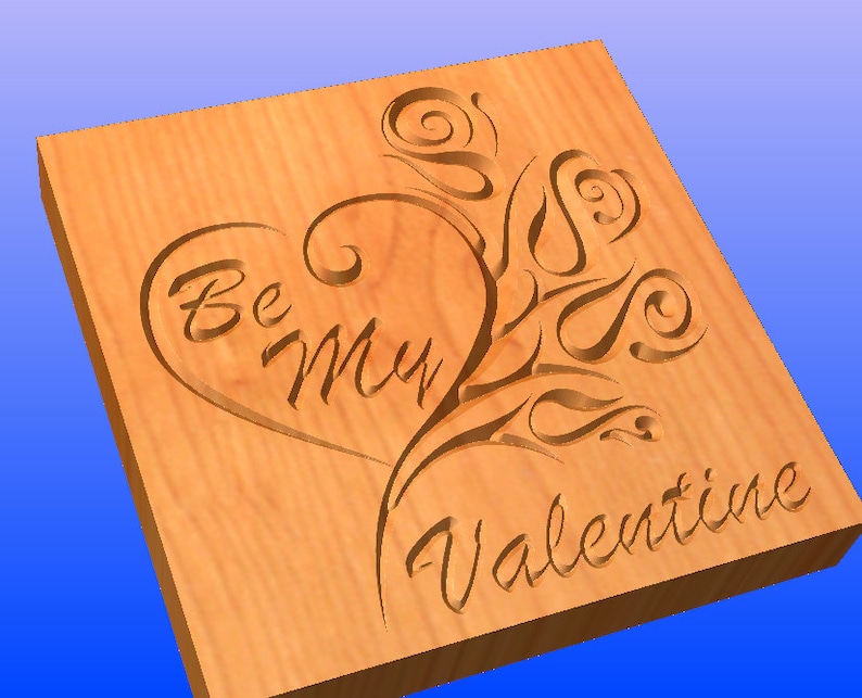 Valentines 5w" X 5h" G Code Cut File Immediate Instant Download Grbl ...
