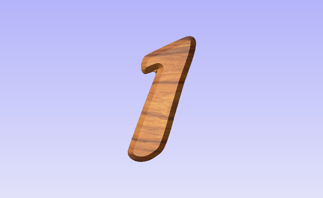 Forte Font Cut File Inch and Metric 6" 0-9 Digits CNC G Code Routers ...