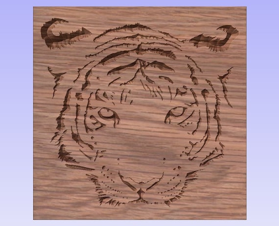 Big Cat-8 2.5 D CNC router g code cut file immediate instant | Etsy