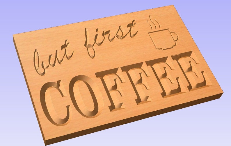 Coffee Sign G-code Files Immediate Download for Cnc Machine. - Etsy