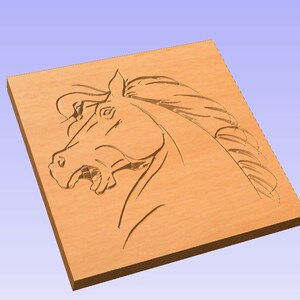 Horse 2.5 D CNC Router G Code Cut File Immediate Instant | Etsy