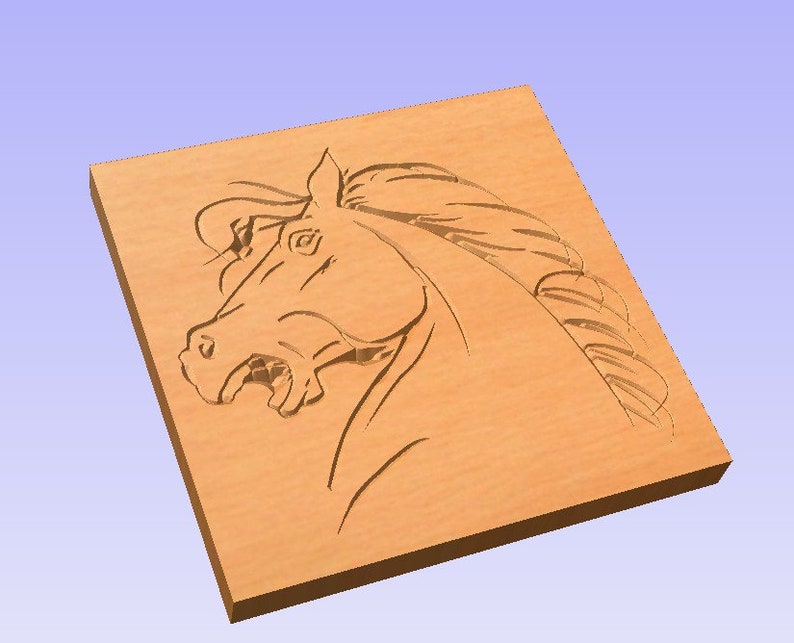 Horse 2.5 D CNC Router G Code Cut File Immediate Instant Download Good ...