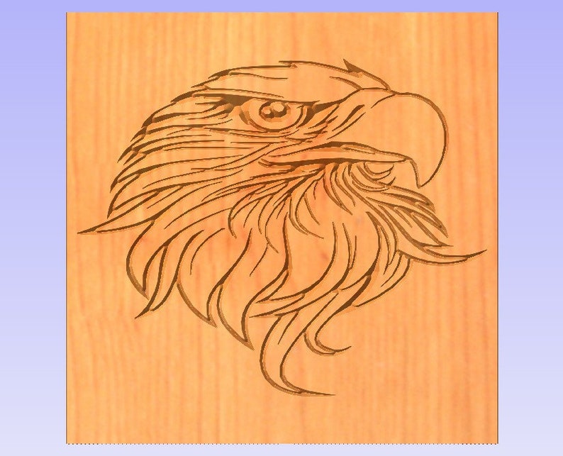 Bald Eagle 2.5 D CNC Router G Code Cut File Immediate Instant Download ...