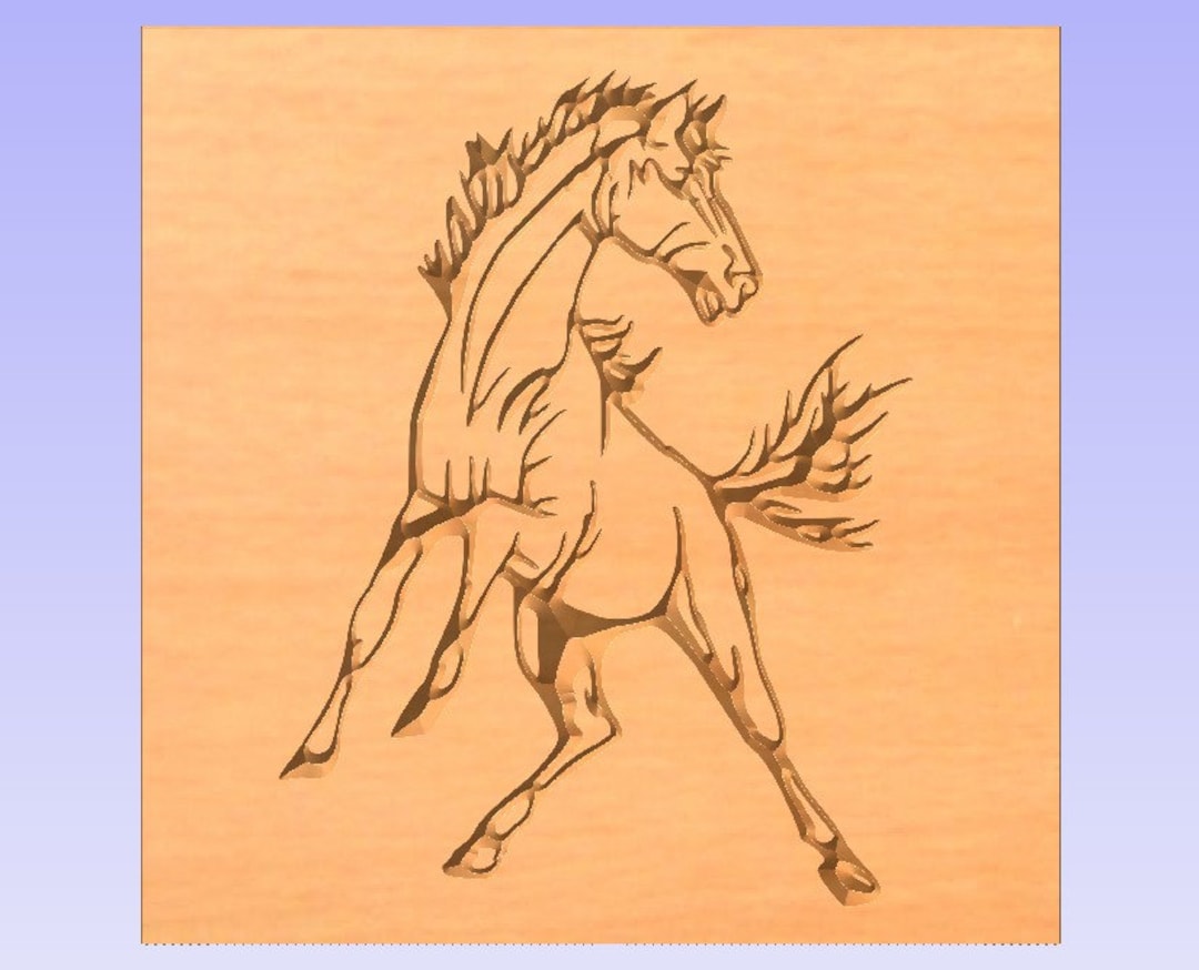 Horse 2.5 D CNC Router G Code Cut File Immediate Instant Download Good ...