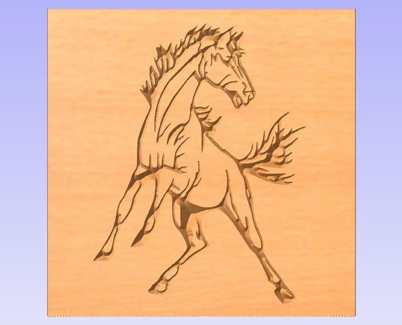 Horse 2.5 D CNC Router G Code Cut File Immediate Instant - Etsy