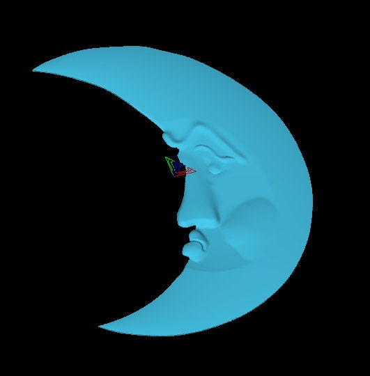 Man in the Moon Solid 3D Model for Cnc Routers and Mills Useful on 3D ...