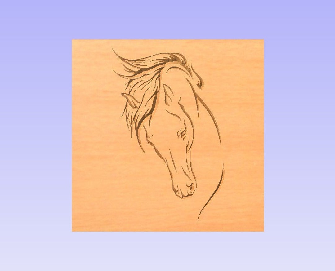 Horse 2.5 D CNC Router G Code Cut File Immediate Instant Download Good ...
