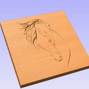 Horse 2.5 D CNC Router G Code Cut File Immediate Instant | Etsy
