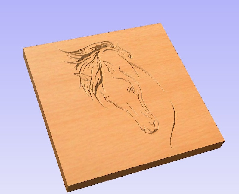 Horse 2.5 D CNC Router G Code Cut File Immediate Instant Download Good ...