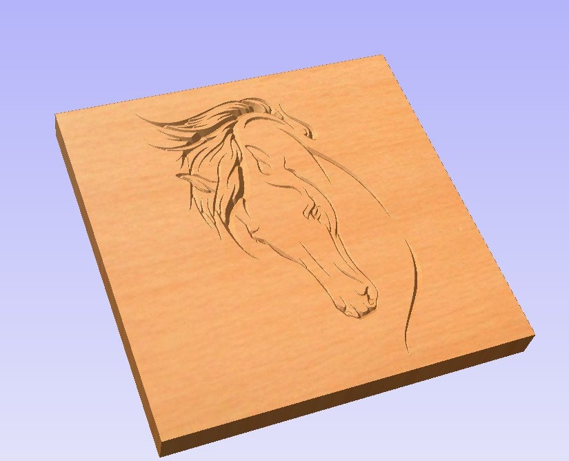 Horse 2.5 D CNC Router G Code Cut File Immediate Instant Download Good ...