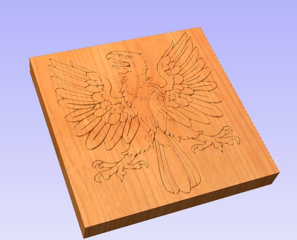 Bald Eagle 2.5 D CNC Router G Code Cut File Immediate Instant Download ...