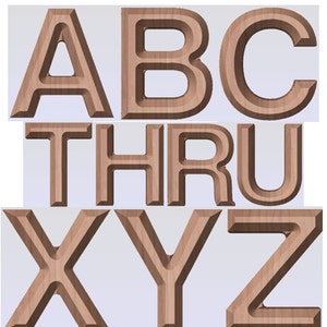 Cut File Instant Digital Download 3" Alphabet, Digits, Punctuation ...