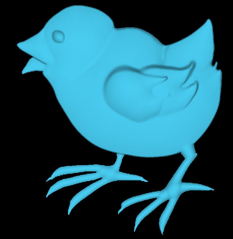 Baby Chick 3D Solid Model Only Obj, 3ds, Stl Wood Carving Pattern CNC ...