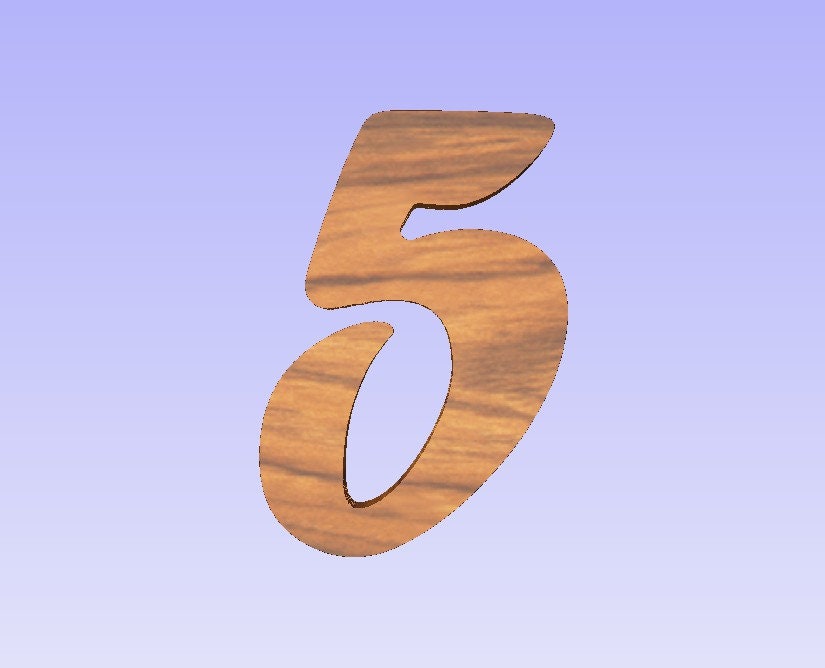 Forte Font Cut File Inch and Metric 6" 0-9 Digits CNC G Code Routers ...