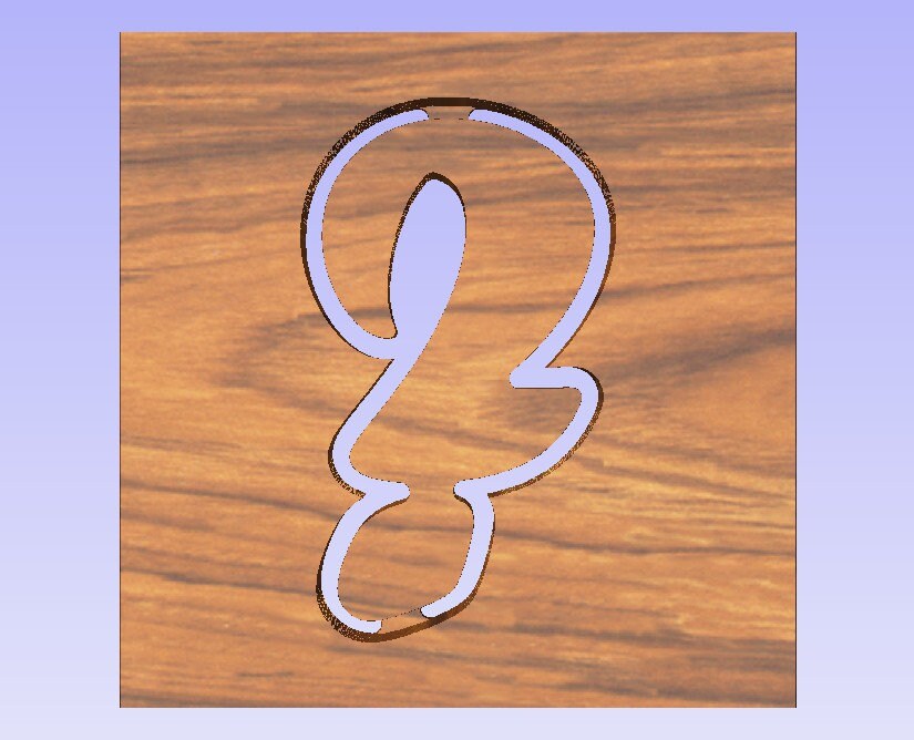 Forte Font Punctuation Cut File Inch and Metric 6 Punctuation, CNC G ...