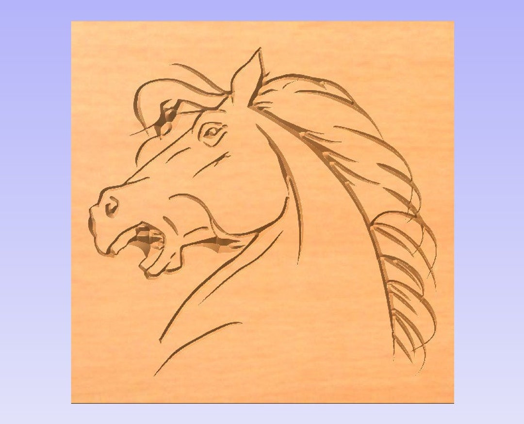 Horse 2.5 D CNC Router G Code Cut File Immediate Instant Download Good ...