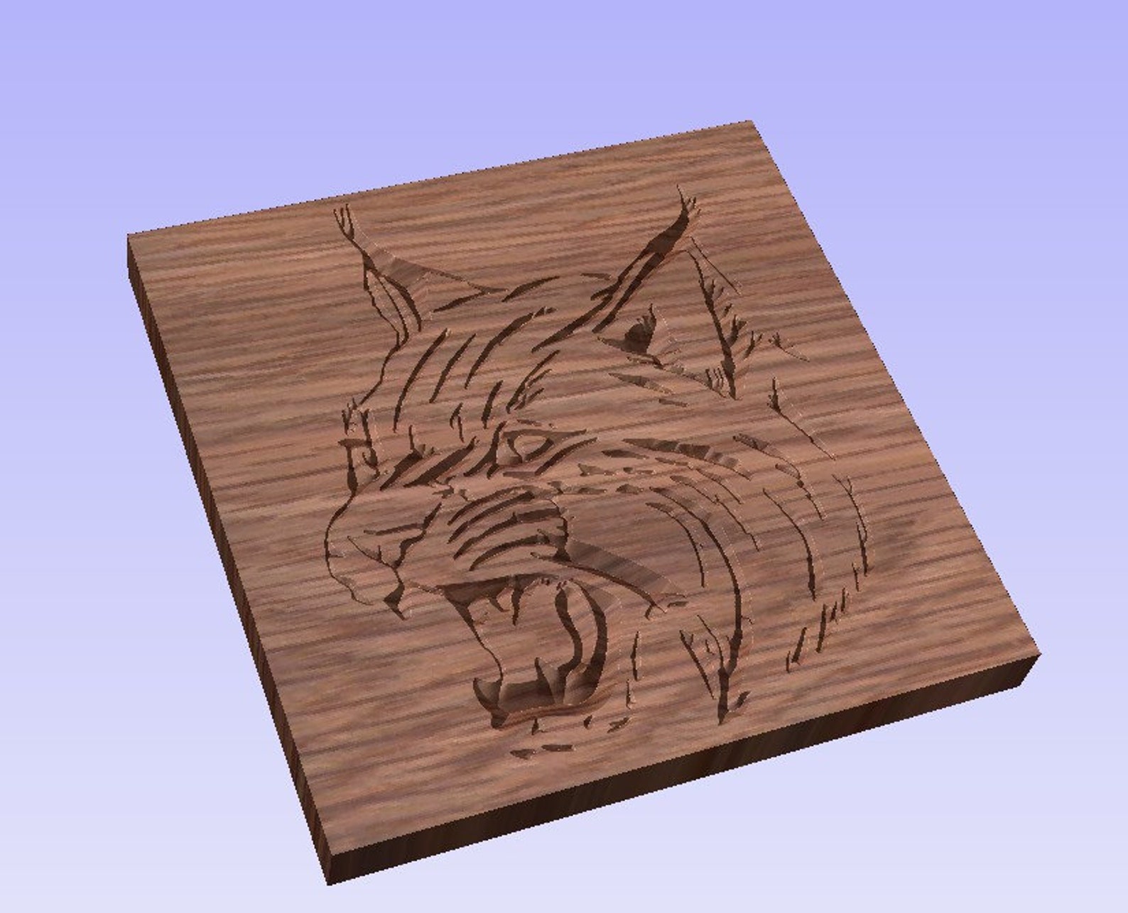 Big Cat-7 2.5 D CNC Router G Code Cut File Immediate Instant Download ...