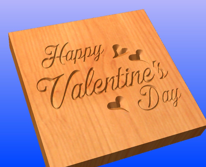 Valentines 5w" X 5h" G Code Cut File Immediate Instant Download Grbl ...