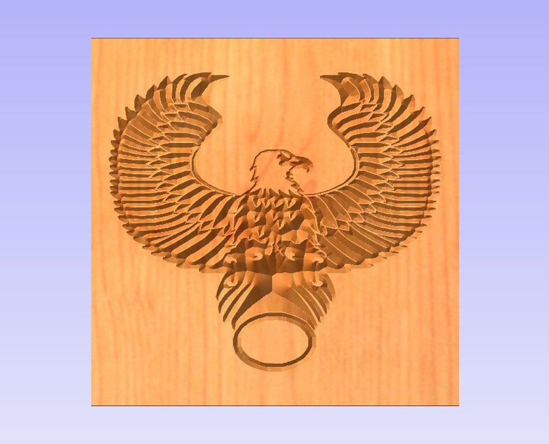 Bald Eagle 2.5 D CNC Router G Code Cut File Immediate Instant Download ...