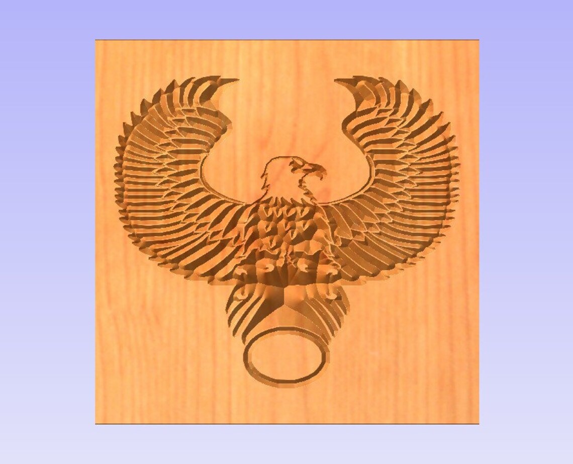 Bald Eagle 2.5 D CNC Router G Code Cut File Immediate Instant Download ...