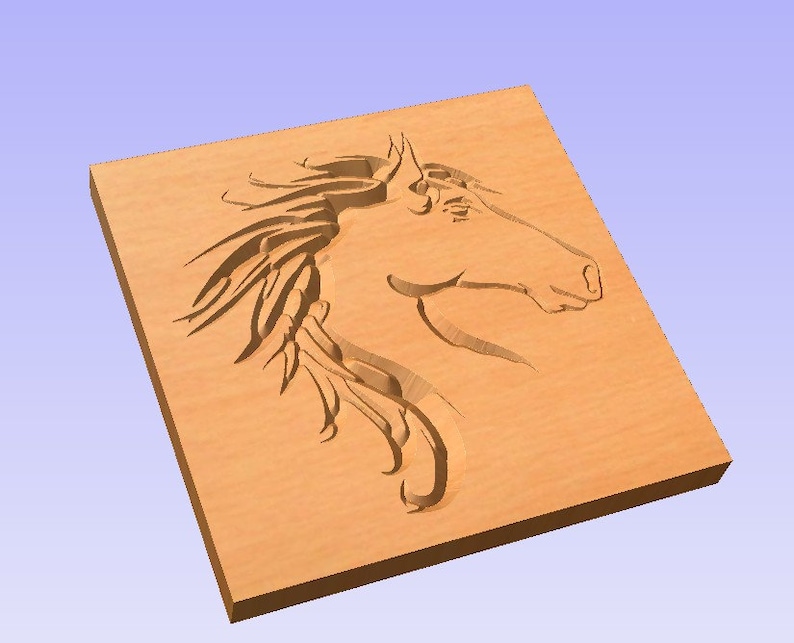 Horse 2.5 D CNC Router G Code Cut File Immediate Instant Download Good ...