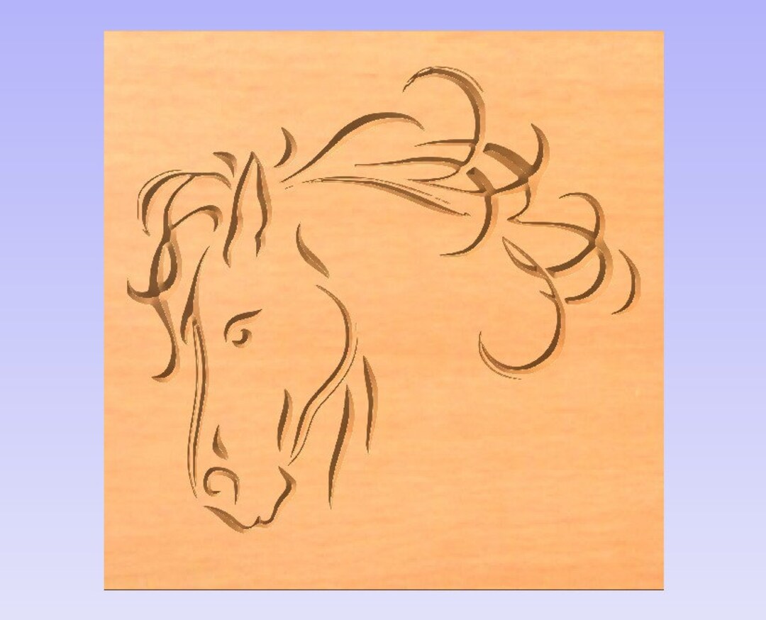 Horse 2.5 D CNC Router G Code Cut File Immediate Instant Download Good ...