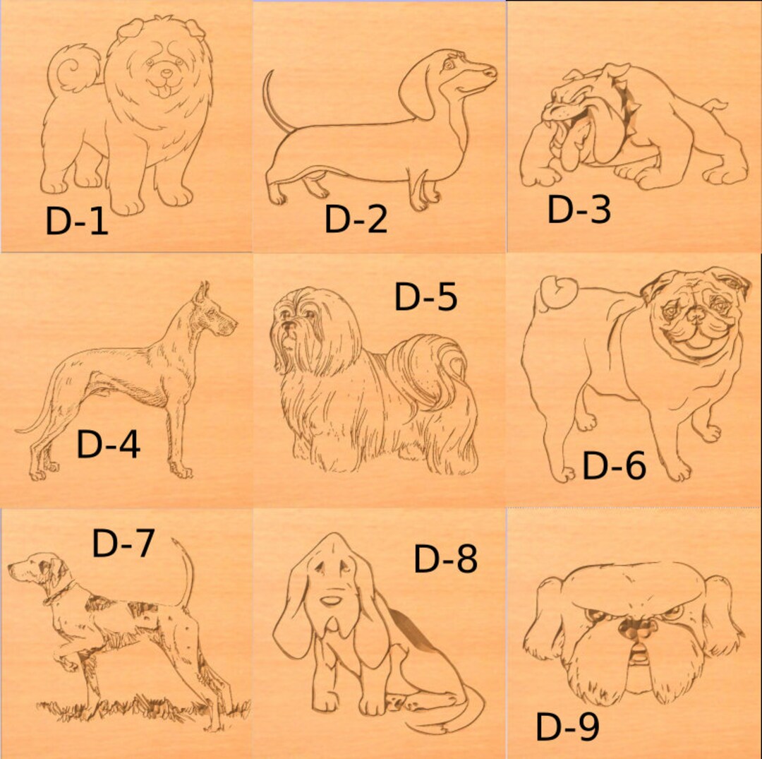 2.5D Inch & Metric Dogs 9 Cut Files CNC Router G Code Instant Download ...