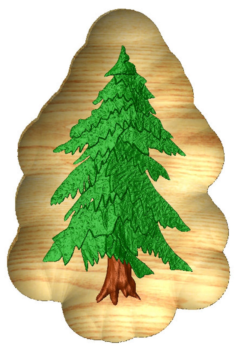 Hemlock Tree 3d Solid Model Carving, 3d in OBJ. STL and 3DS Formats ...