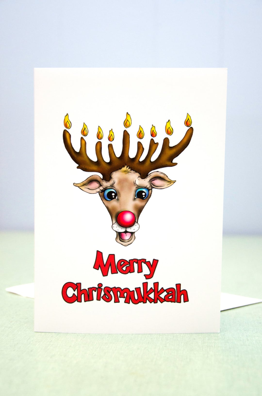 Chrismukkah Card - Chanukah and Christmas Greeting Card - Interfaith ...