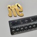 Vintage Letter M Pin Monogram Brooch Vintage Letter M Gold Color Brooch ...