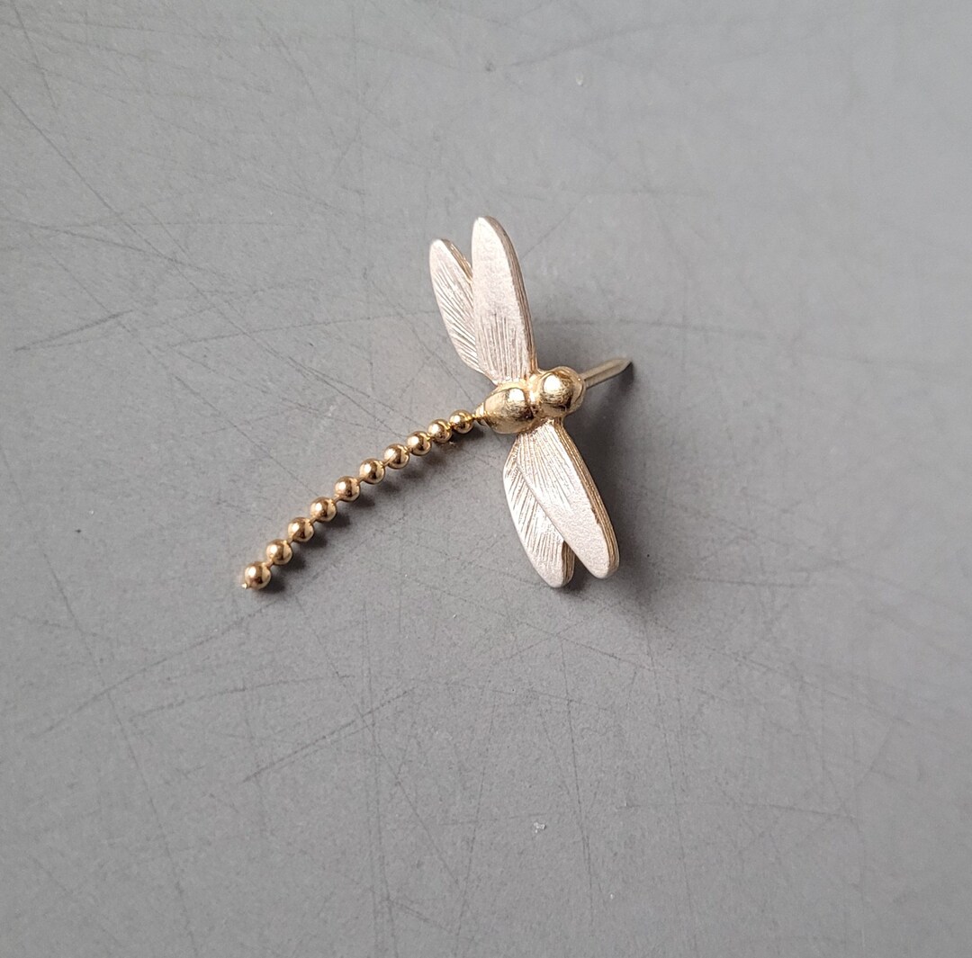 Vintage Dragonfly Pin Small AVON Signed Gold Toned Pin Tiny Insect ...