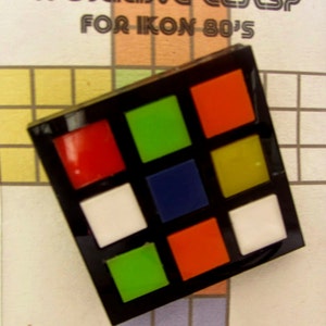 Unisex 80's Rubik's Cube Pin Badge Inspired Pin Badge - Etsy