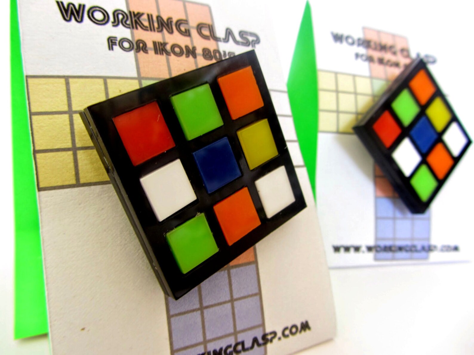 Unisex 80's rubik's cube pin badge inspired pin badge - Etsy 日本