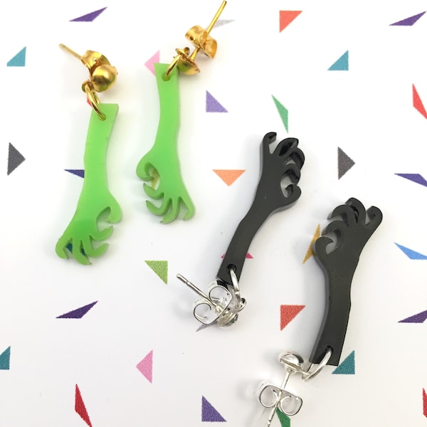 Zombie Earrings - Etsy