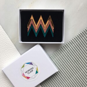 Deco Brooch - Etsy